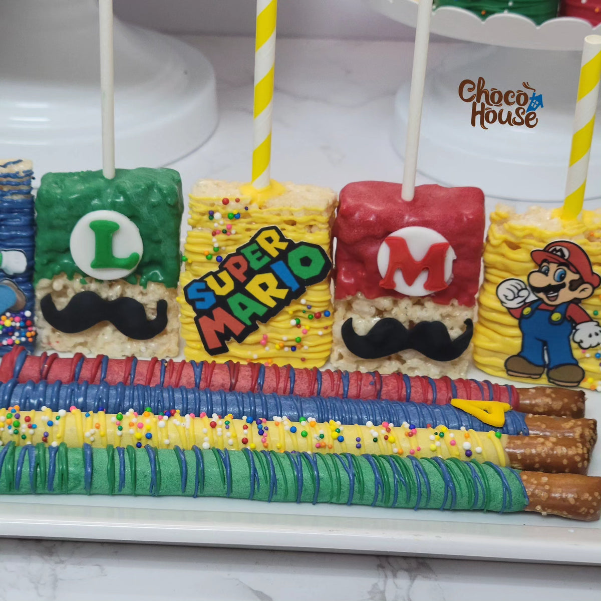 Super Mario Bros inspired treats theme Birthday boy treats. Mario and ...
