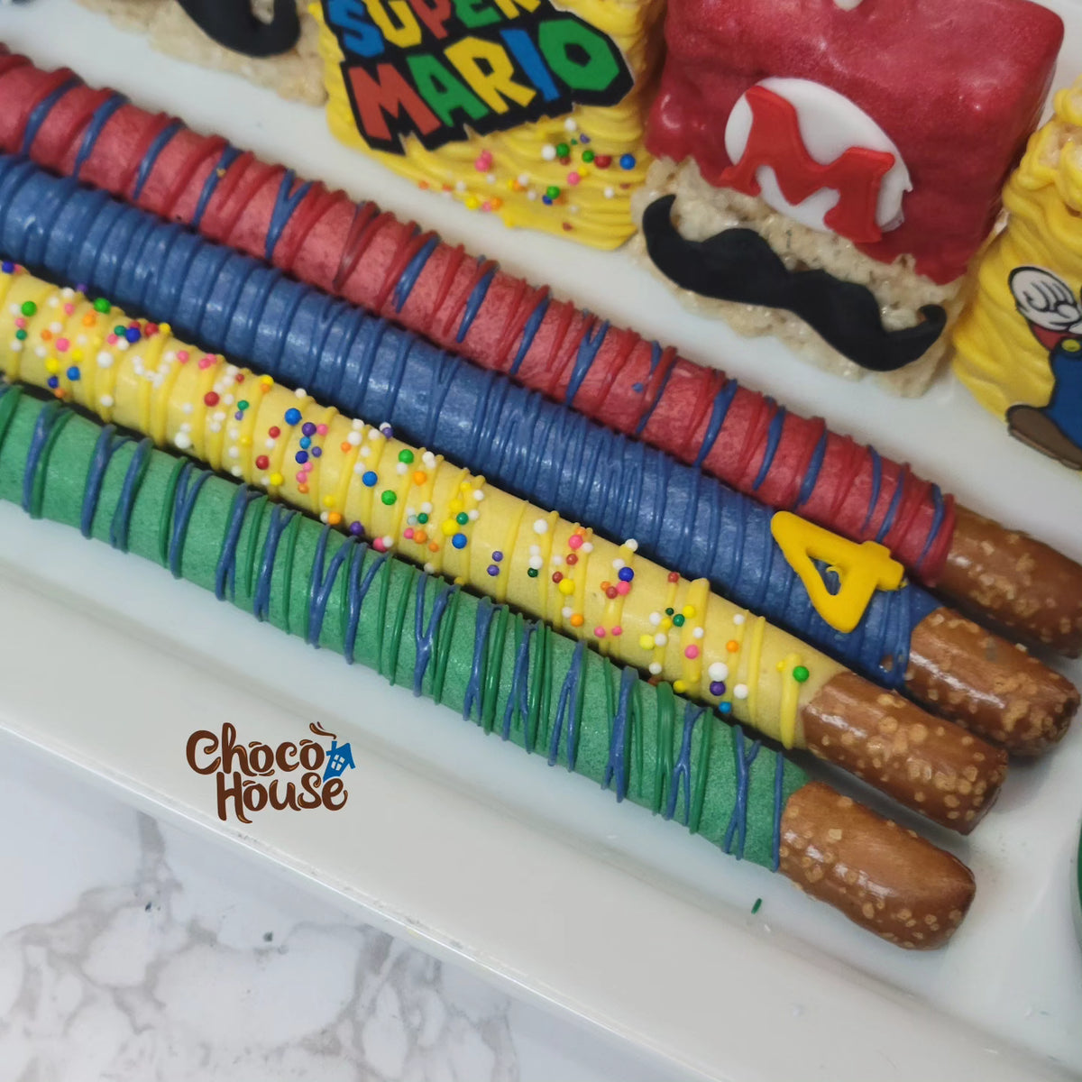 Super Mario Bros inspired treats theme Birthday boy treats. Mario and ...