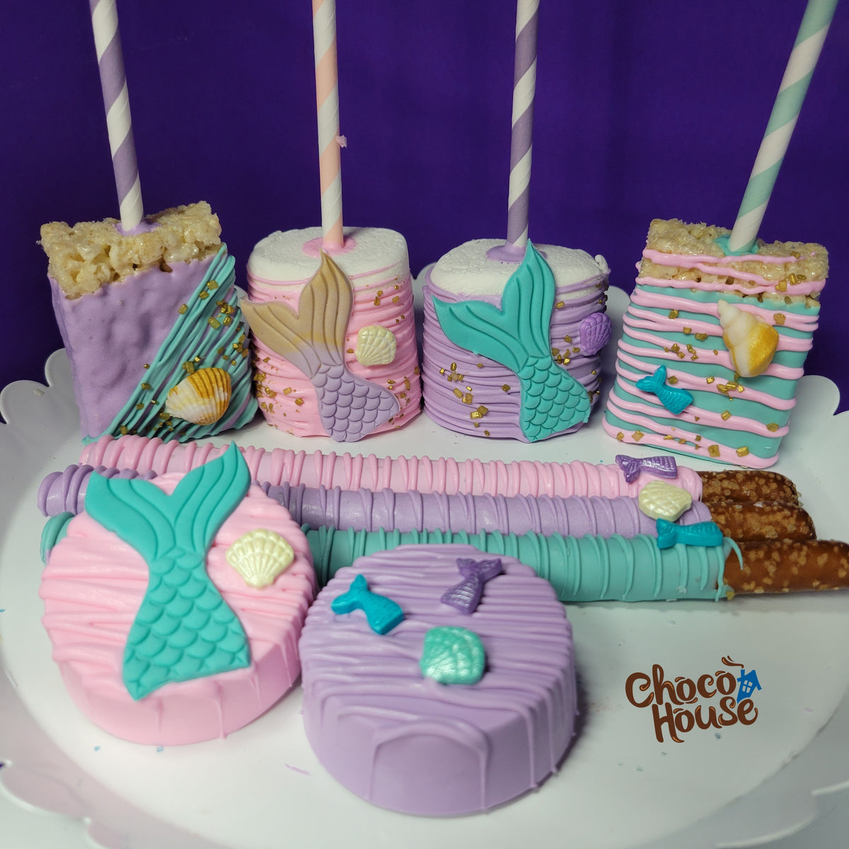 Mermaid Party treats bundle for candy table. 48 pieces – Choco House By ...