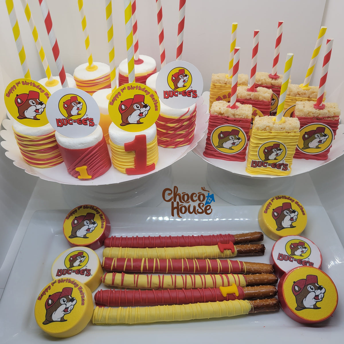 48 Buc ees chocolate treats Party Favors Bucees candy table 48 pieces ...